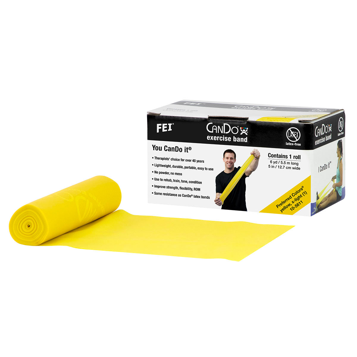 CanDo Latex-Free Exercise Band Rolls Cases – FEI Intl Warehouse